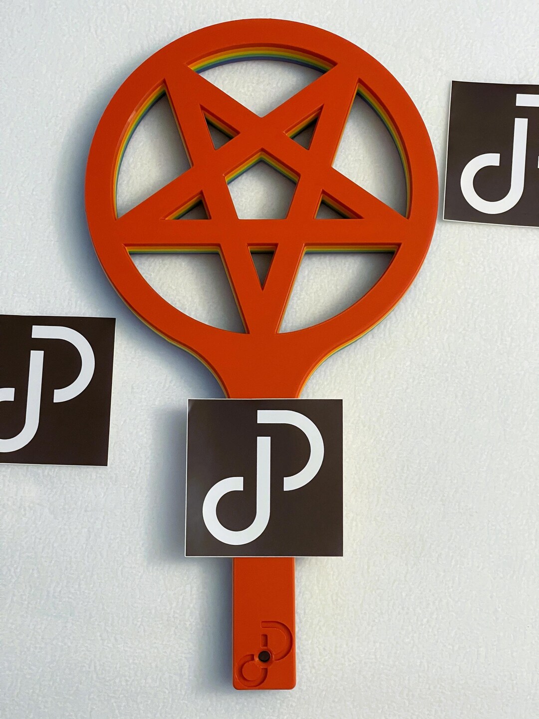 Inverted Pentagram Paddle - Candi Rainbow - Etsy