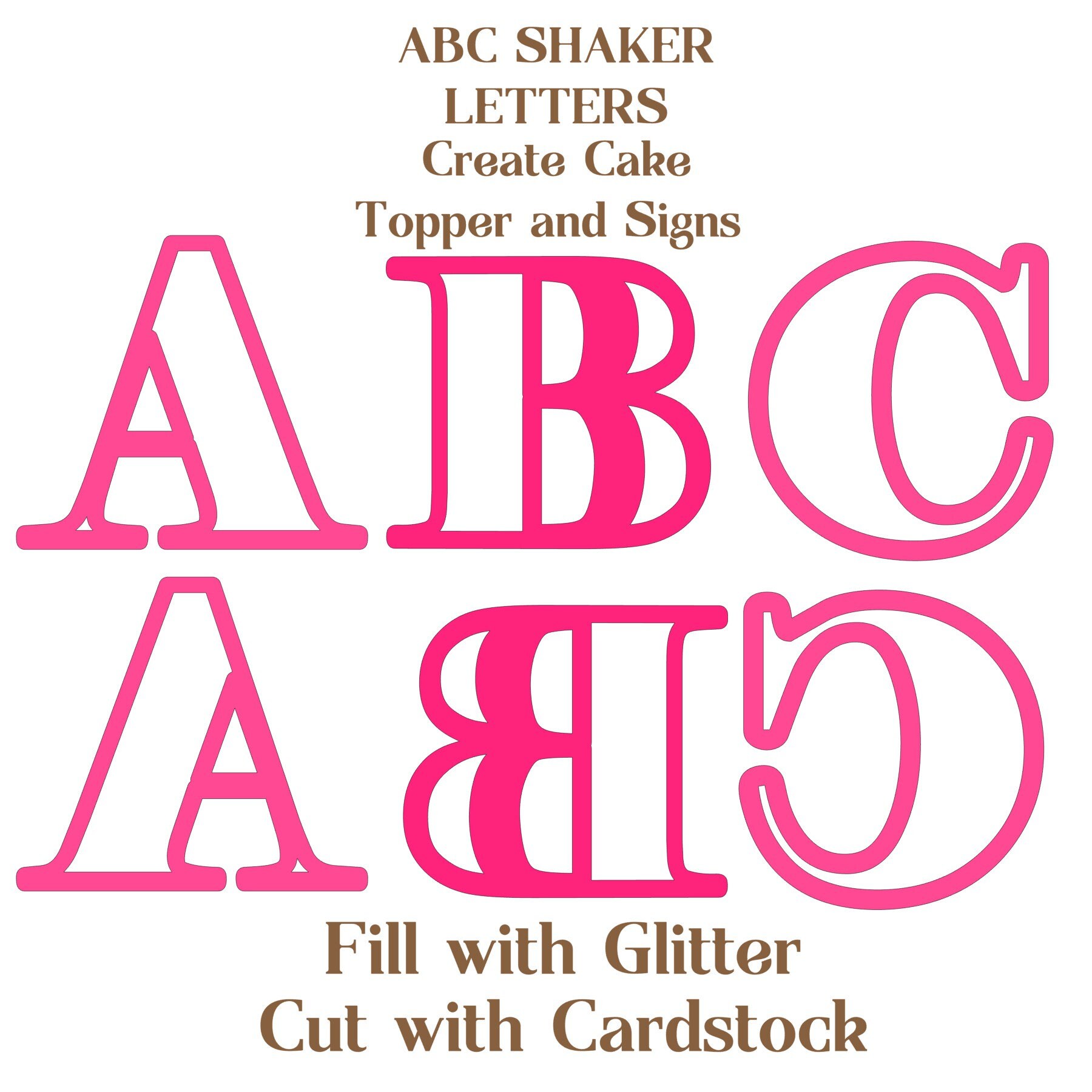 ABC SHAKER LETTERS - Etsy