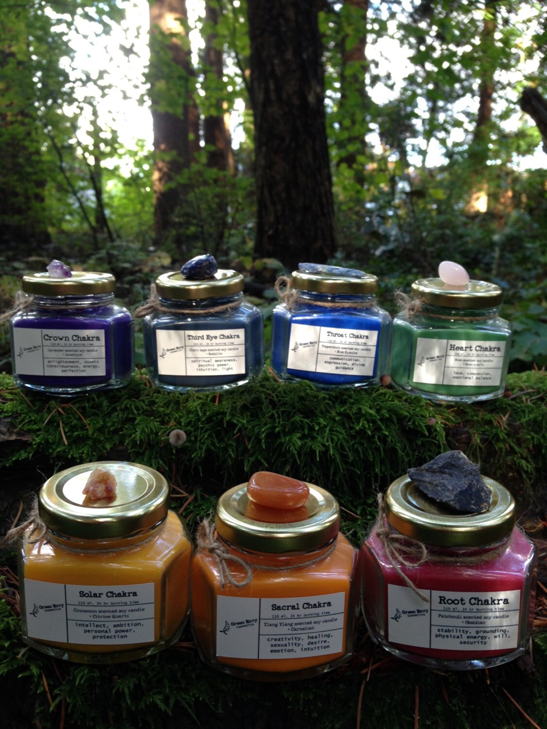 Chakra Candles Root Sacral Solar Heart Throat Third - Etsy