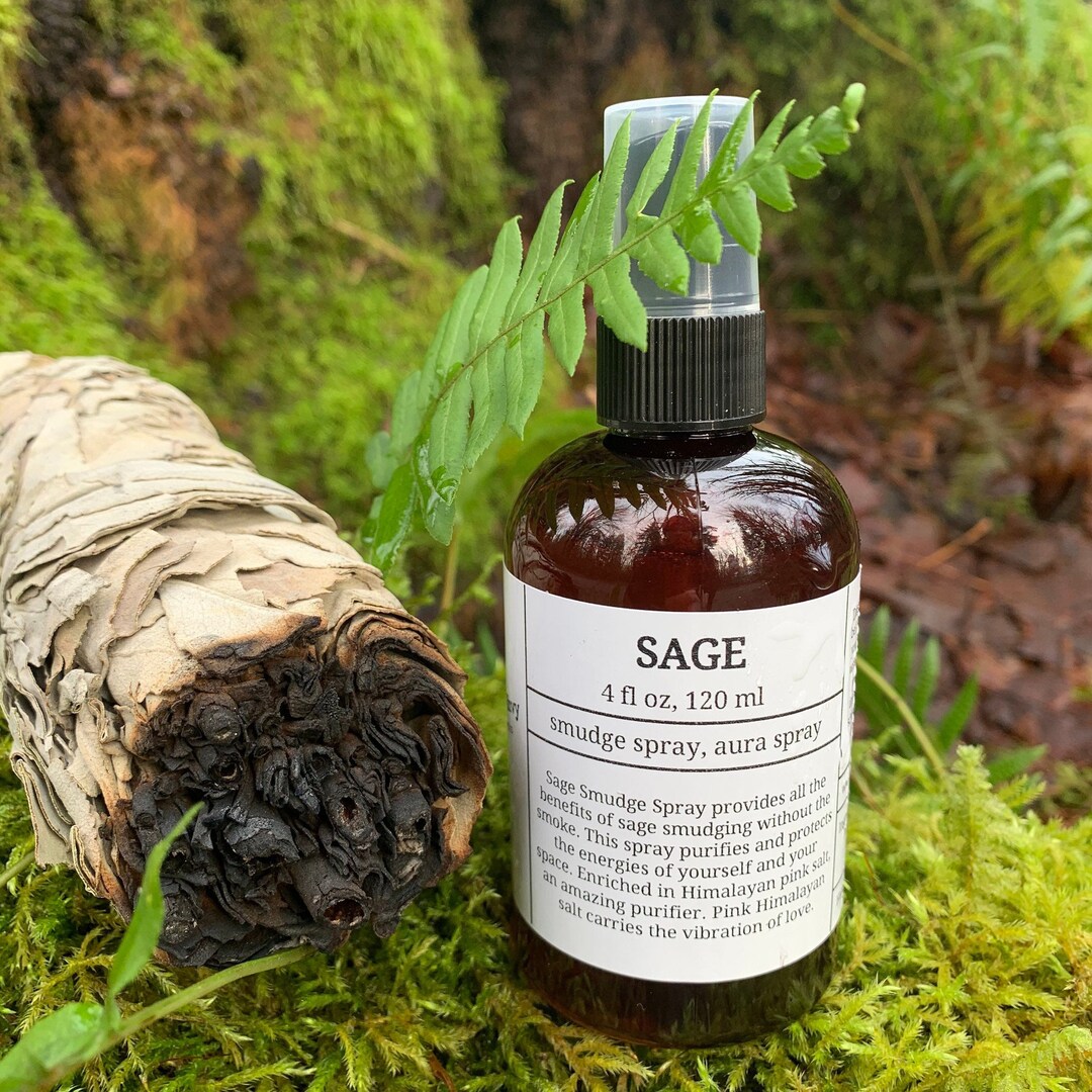 Sage Smudge Spray Aura Spray Sage Spray Energy Clearing - Etsy