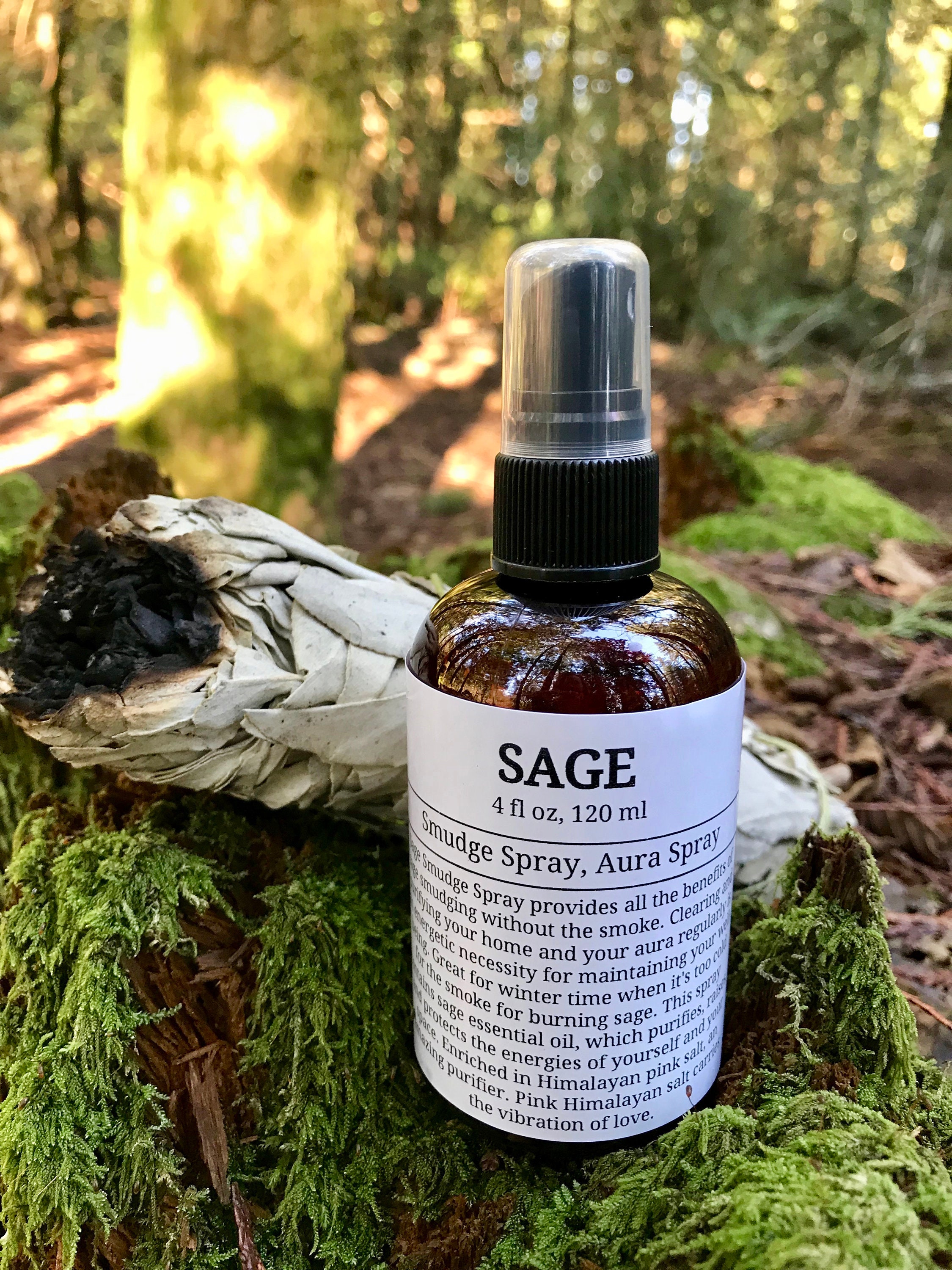 Sage Smudge spray aura spray Sage spray energy clearing | Etsy