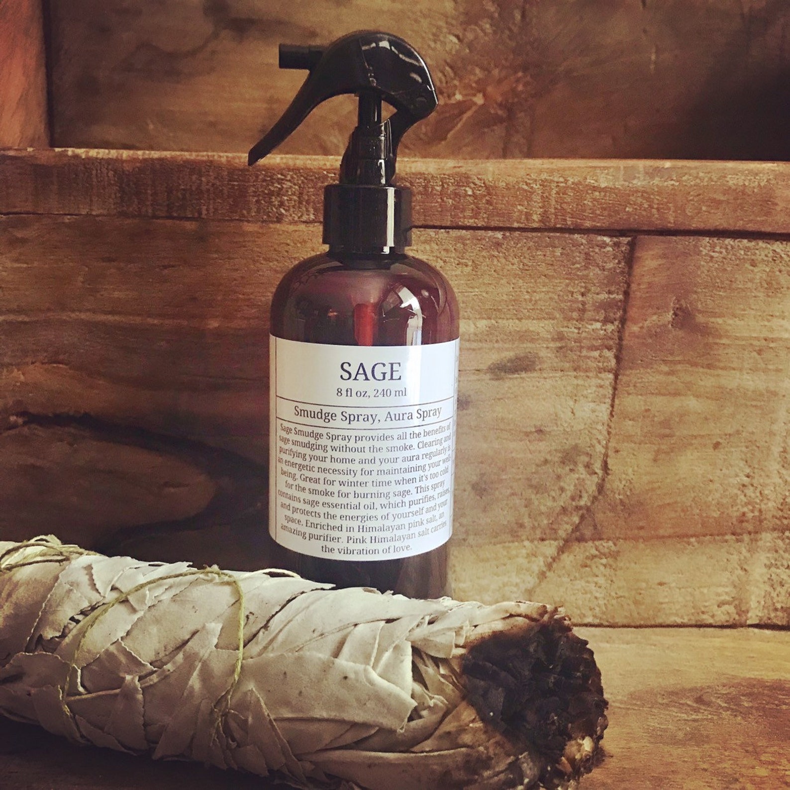 Sage Smudge Spray Aura Spray Sage Spray Energy Clearing - Etsy