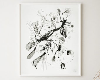 Large Ink Drawing - Etsy