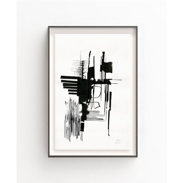 Black Artwork Original Paintings - Etsy