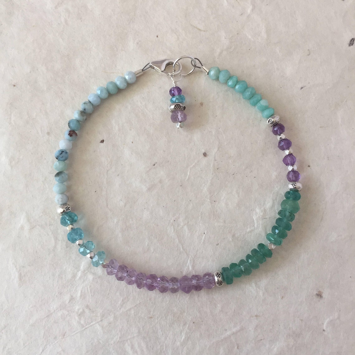 Larimar Emerald Amazonite Apatite Pink Amethyst Purple - Etsy