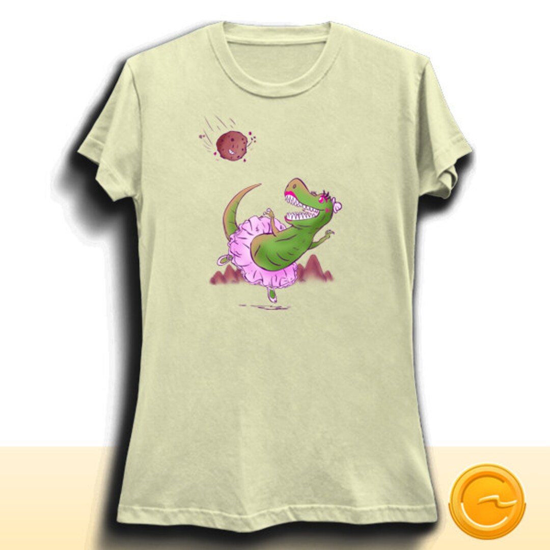 Thea Rex A Dinosaur T-shirt T-rex Ballerina Meteor - Etsy