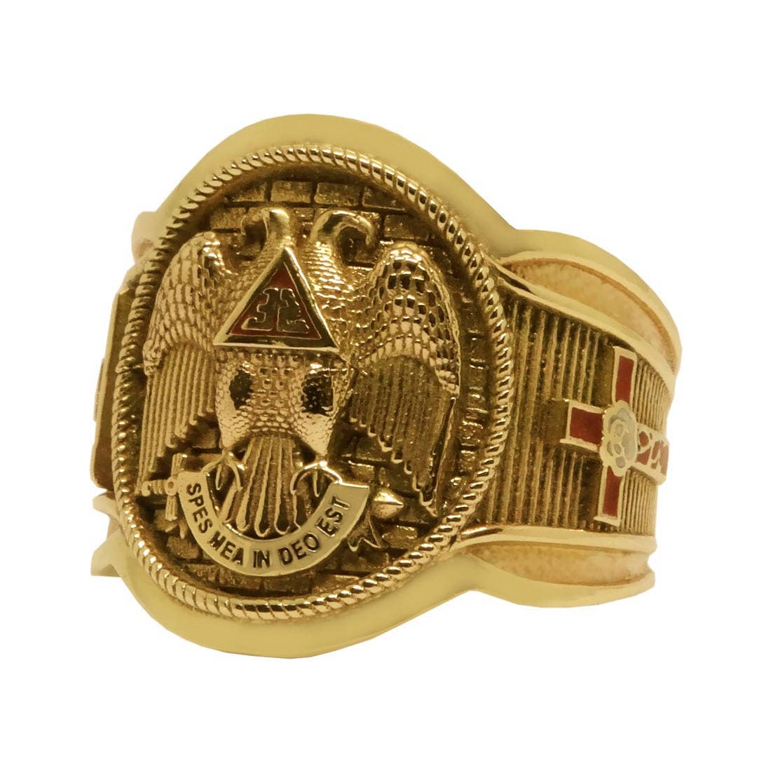 Scottish Rite 32 Degree Solid Gold 14K Masonic Freemason - Etsy