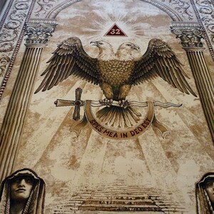 Scottish Rite Masonic Area Rug: 32nd Degree Freemason Design (6'6" X 9 ...