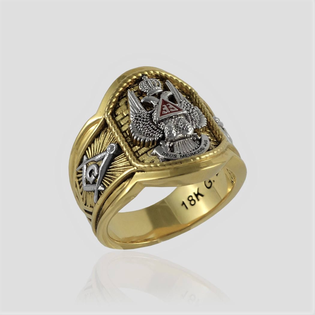 Scottish Rite 33 Degree Master Mason Masonic Ring White and - Etsy Canada