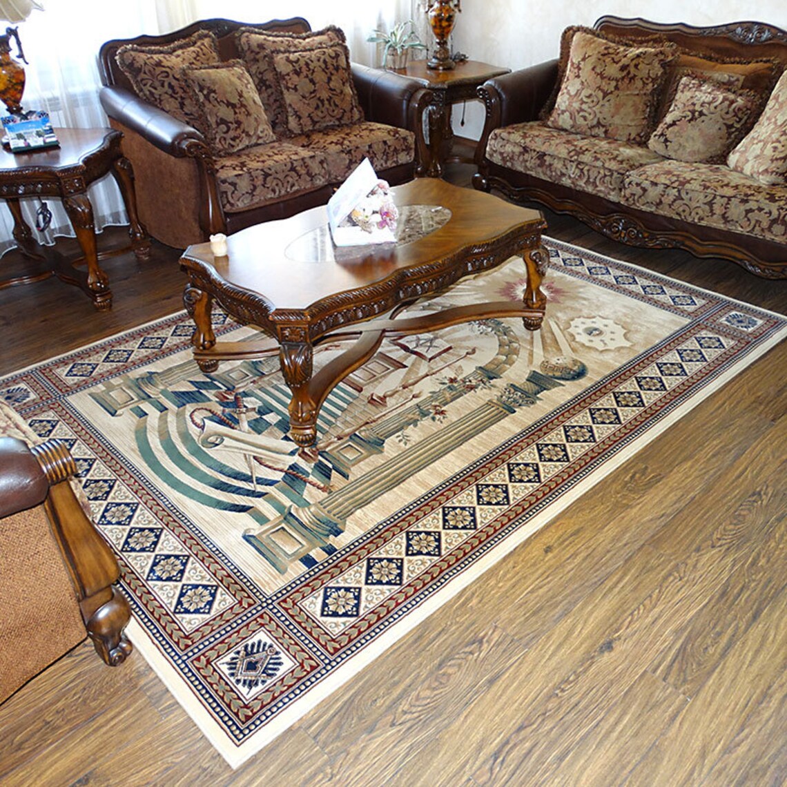 Masonic Area RUG Carpet Apron Lodge Bible Freemasonry Mason | Etsy