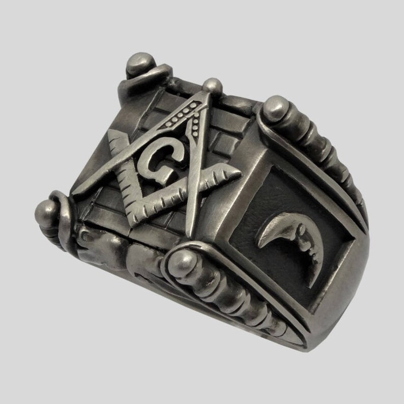 Handmade Square and Compass Sterling Silver 925 Custom Made | Etsy