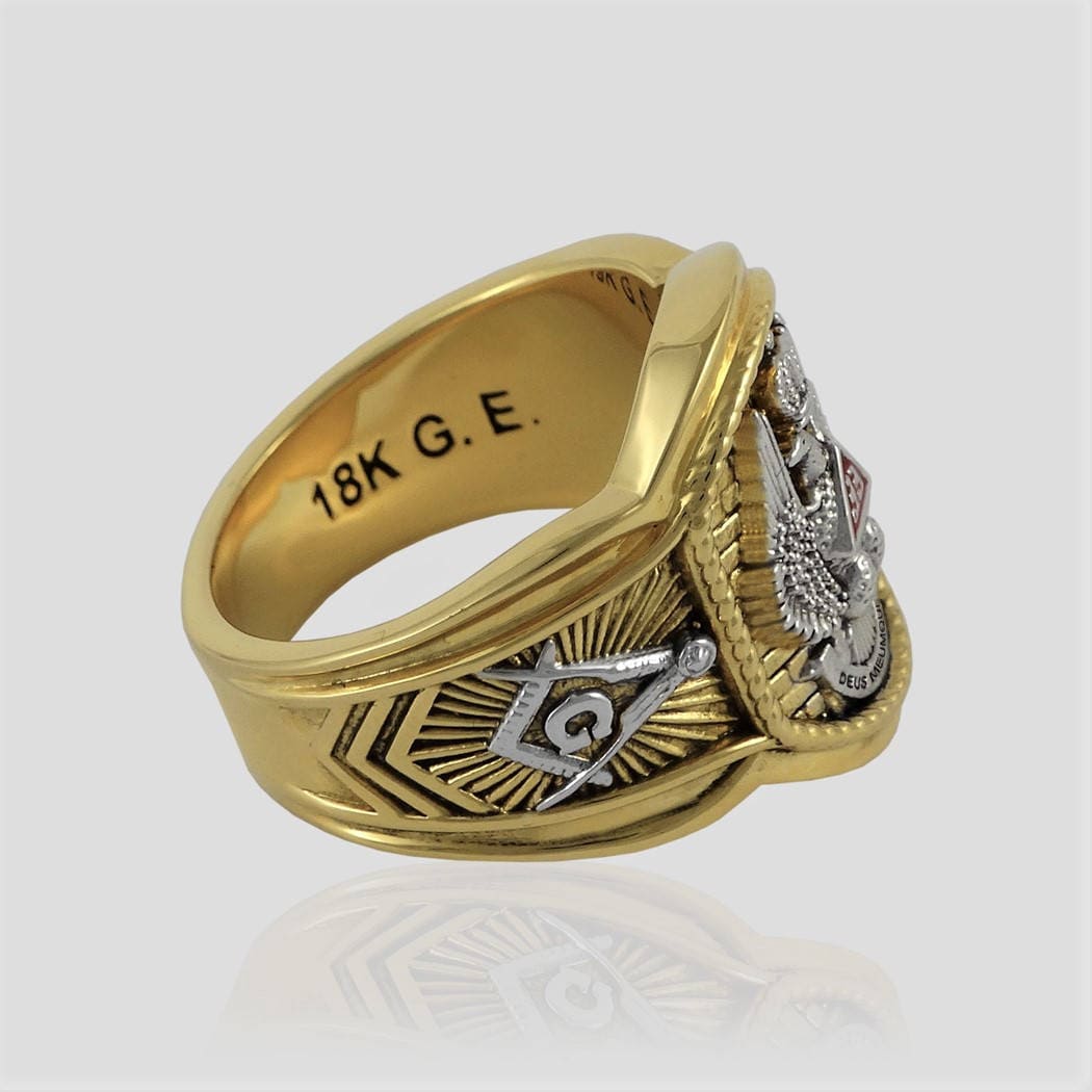 Scottish Rite 33 Degree Master Mason Masonic Ring White and - Etsy Canada