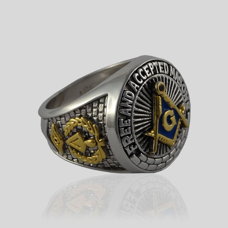 Square and Compass Masonic Blue Stone Free and Accepted Masons | Etsy