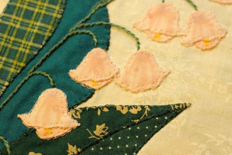Lily-of-the-valley Appliqué Block - Etsy