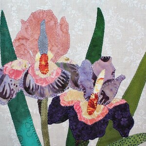 Irises Appliqué Block - Etsy