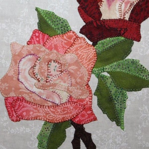 Roses Appliqué Pattern - Etsy