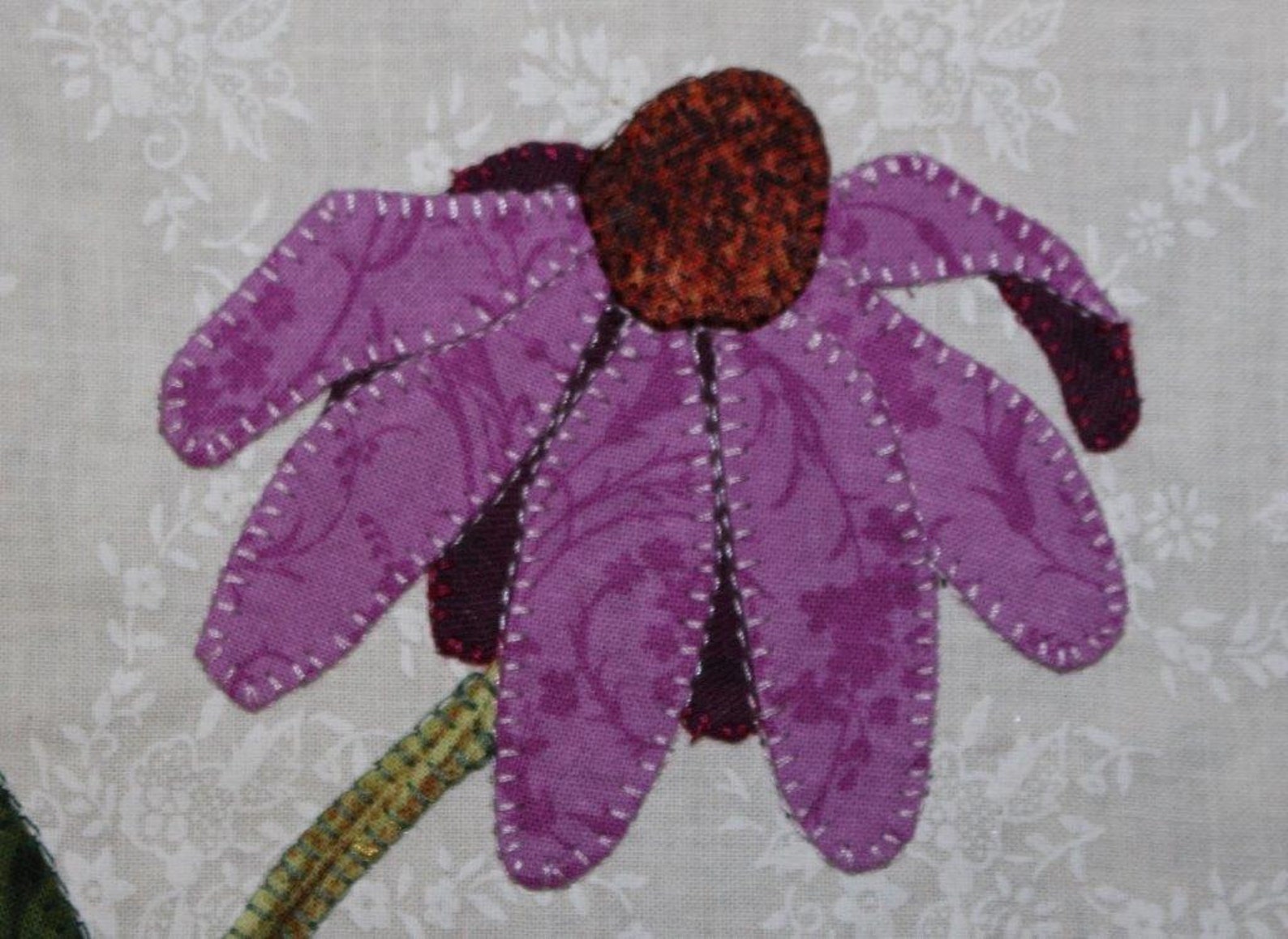 Coneflower Appliqué - Etsy