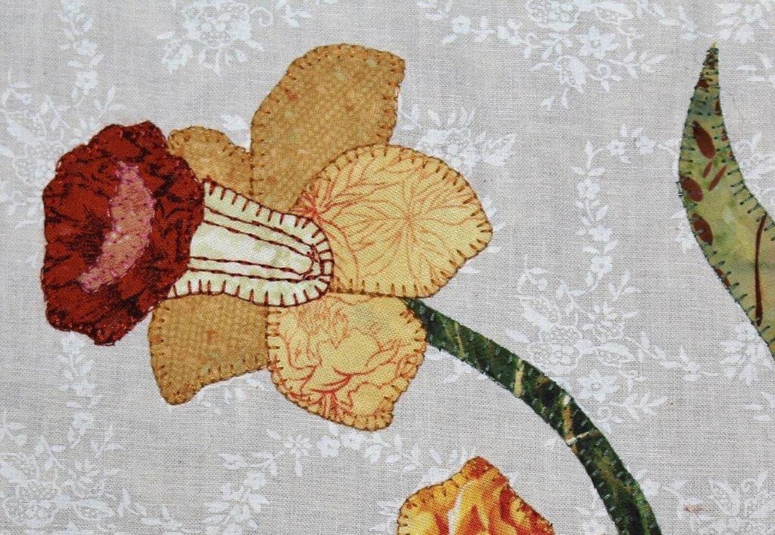 Daffodil Appliqué Block - Etsy
