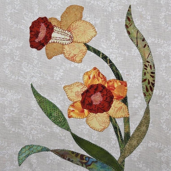 Daffodil Quilt Block - Etsy
