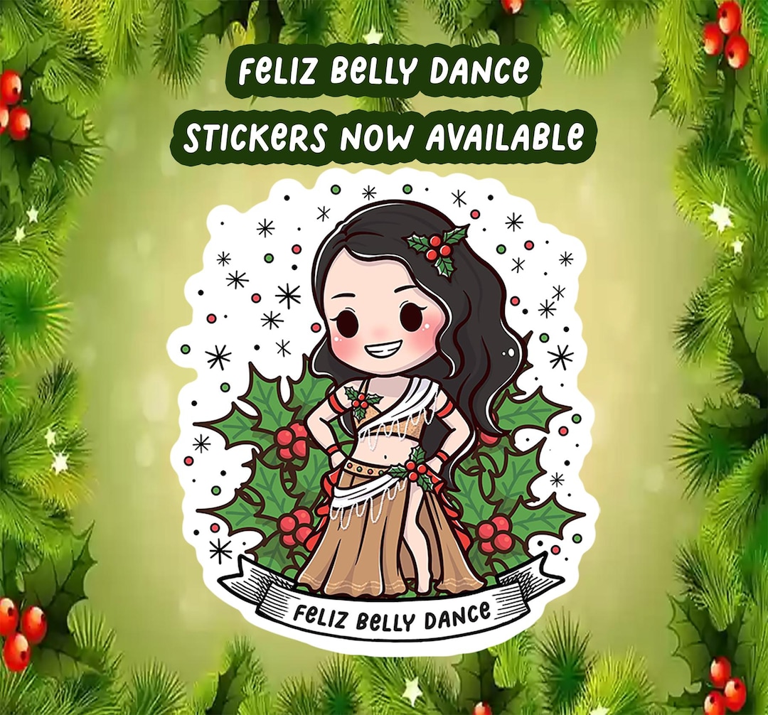 Feliz Belly Dance Stickers - Etsy
