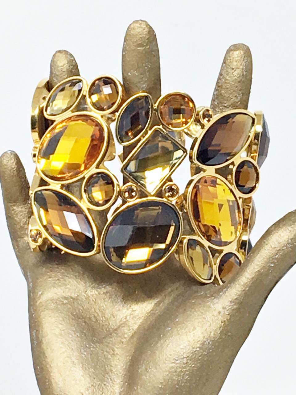 Joan Rivers jewelry Bib Necklace & Bracelet Earring Set - Etsy