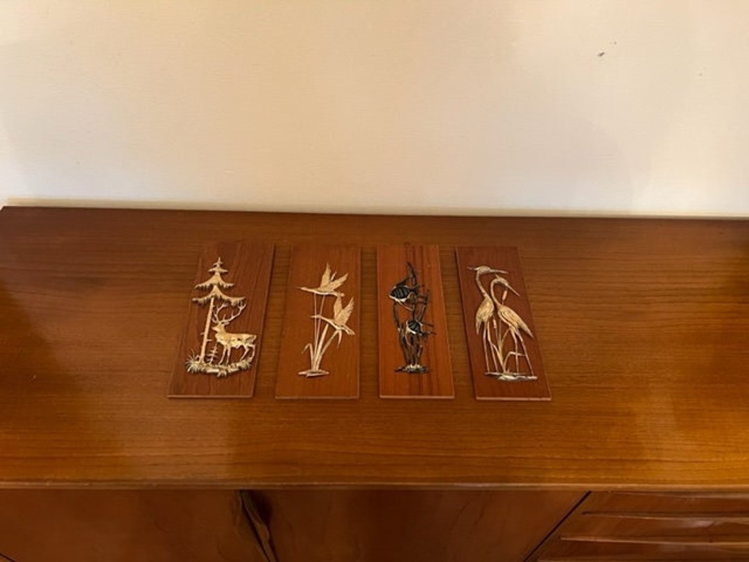 4 Vintage Wall Hangings / Home Decor / 1960s - Etsy