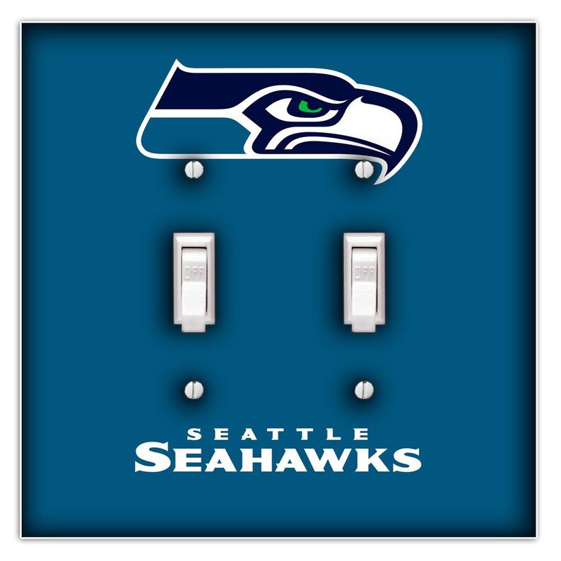 Seattle Seahawks Football Team Light Switch Plate Cover Wall Plate ...