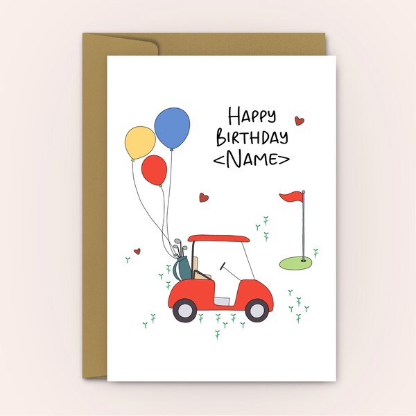 Golf Card - Etsy