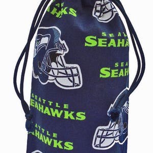 Seattle Seahawks Wine Bottle Gift Bag Go Hawks - Etsy