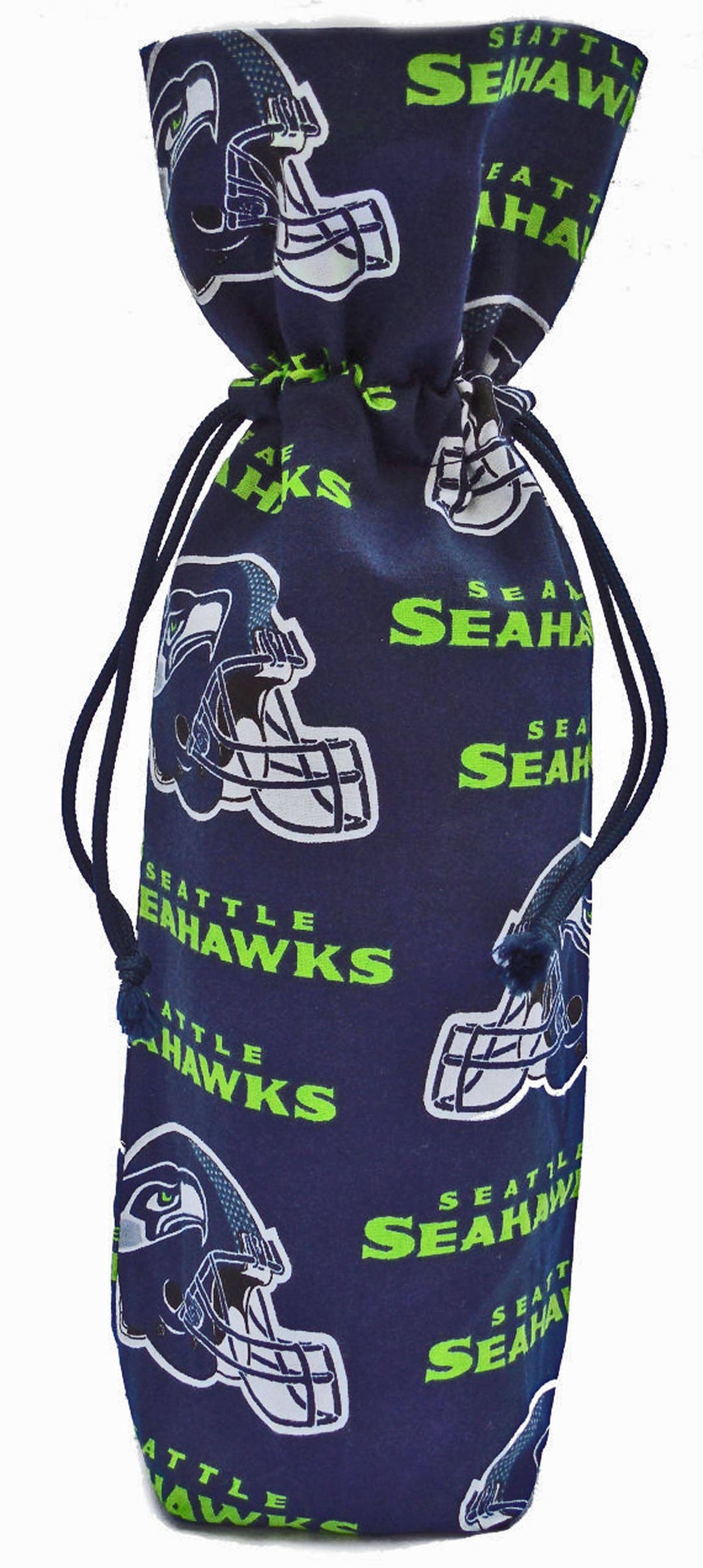 Seattle Seahawks Wine Bottle Gift Bag Go Hawks - Etsy