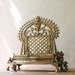Majestic Brass Throne Handcrafted With an Exquisite Temple Frame ...