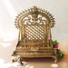 Majestic Brass Throne Handcrafted With an Exquisite Temple Frame ...