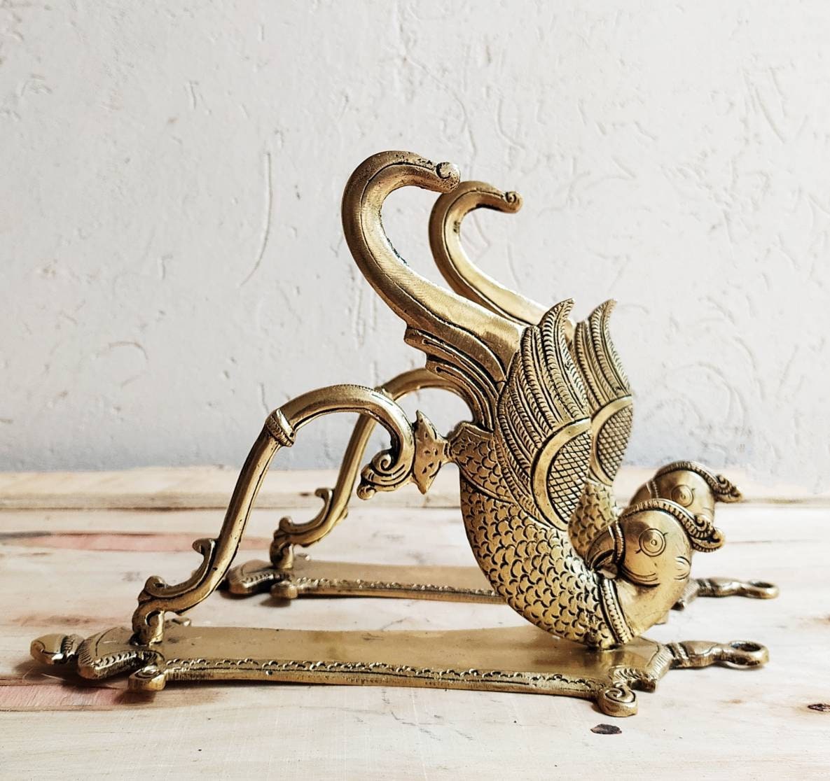 Pair of Ornate Handcrafted Parrot Design Brass Wall Hooks With | Etsy