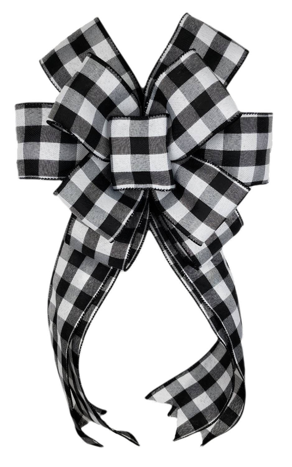 Buffalo Plaid Bow Bow For Wreath Buffalo Plaid Wreath Bow Etsy