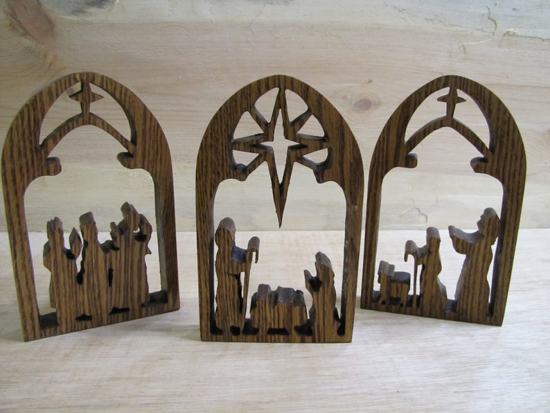 Three Panel Nativity - Etsy