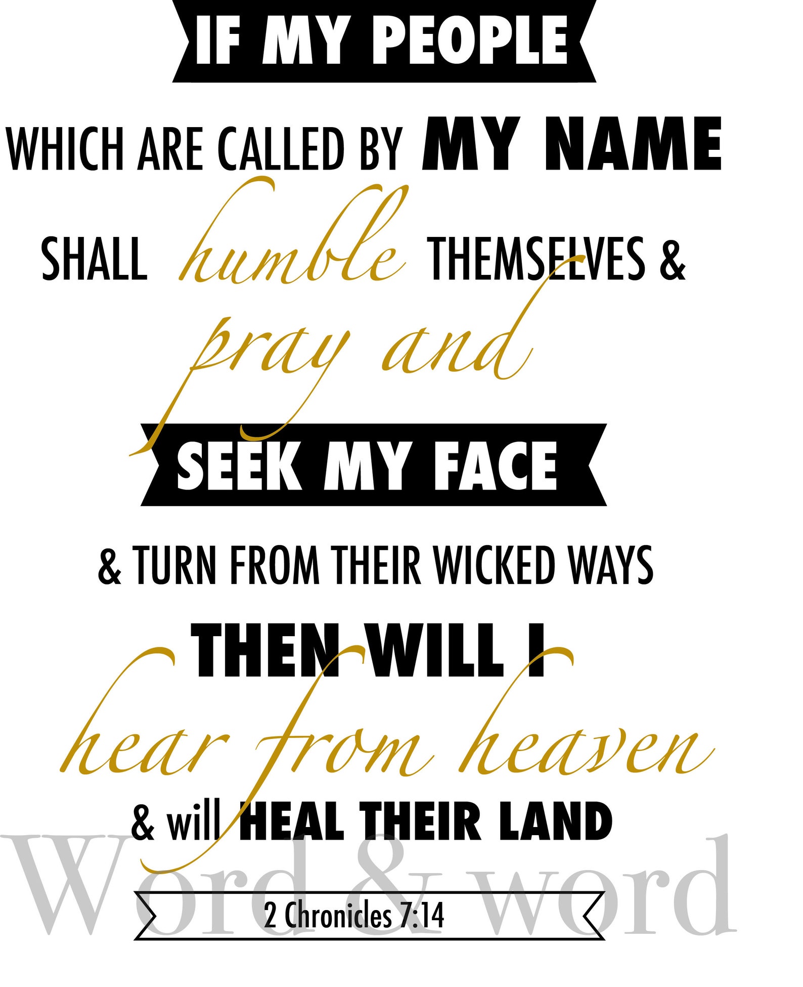 If My People,which Are Called by My Name,shall Humble Themselves, and ...
