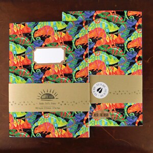 Camouflage of Chameleons Notebook - Recycled - A5 - Plain Pages - Etsy