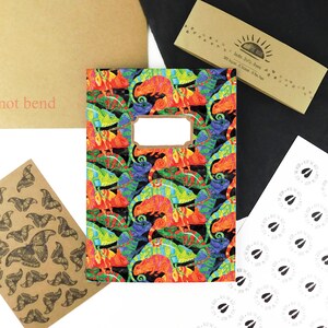 Camouflage of Chameleons Notebook - Recycled - A5 - Plain Pages - Etsy