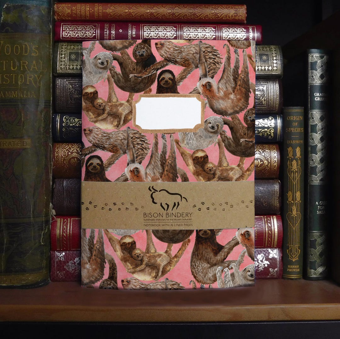 Sleuth of Sloths Print A5 Soft Cover Lined Journal - 76 Lined Pages ...