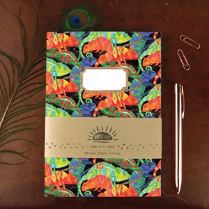 Camouflage of Chameleons Notebook - Recycled - A5 - Plain Pages - Etsy