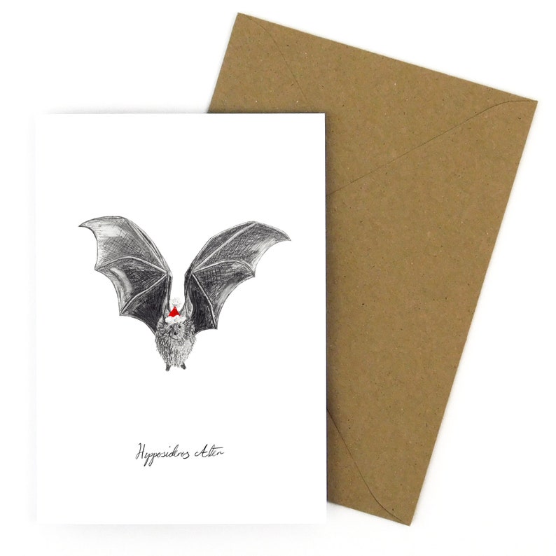 Dusky Leaf-nosed Bat Christmas Card - Etsy