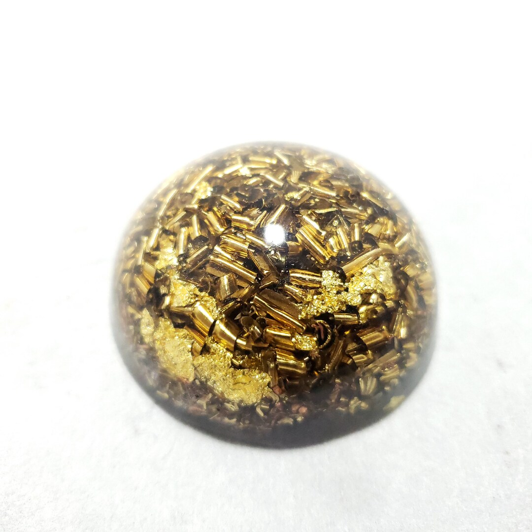 Mini Orgonite Dome Bronze/gold - Etsy UK