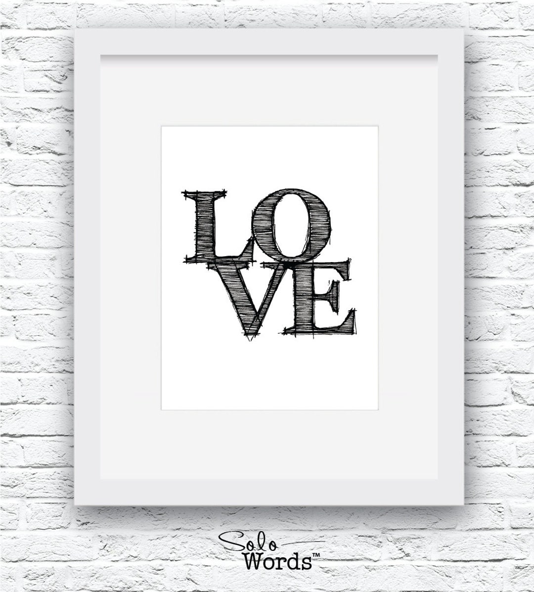Typography Poster, Love Word Art, Wall Words, Love Decor, Typography ...