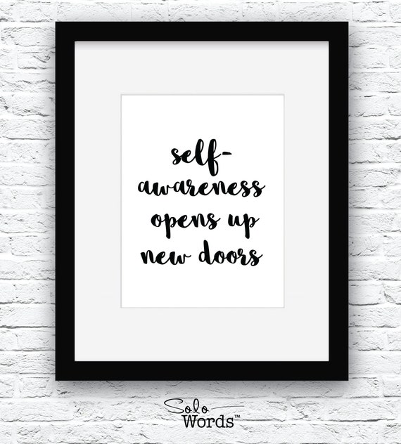 Awareness is the Key Be Aware Poster Awareness Printable | Etsy