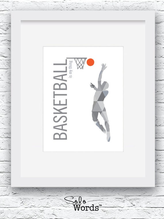 Basketball Digital Print Basketball Print Basketball Wall | Etsy