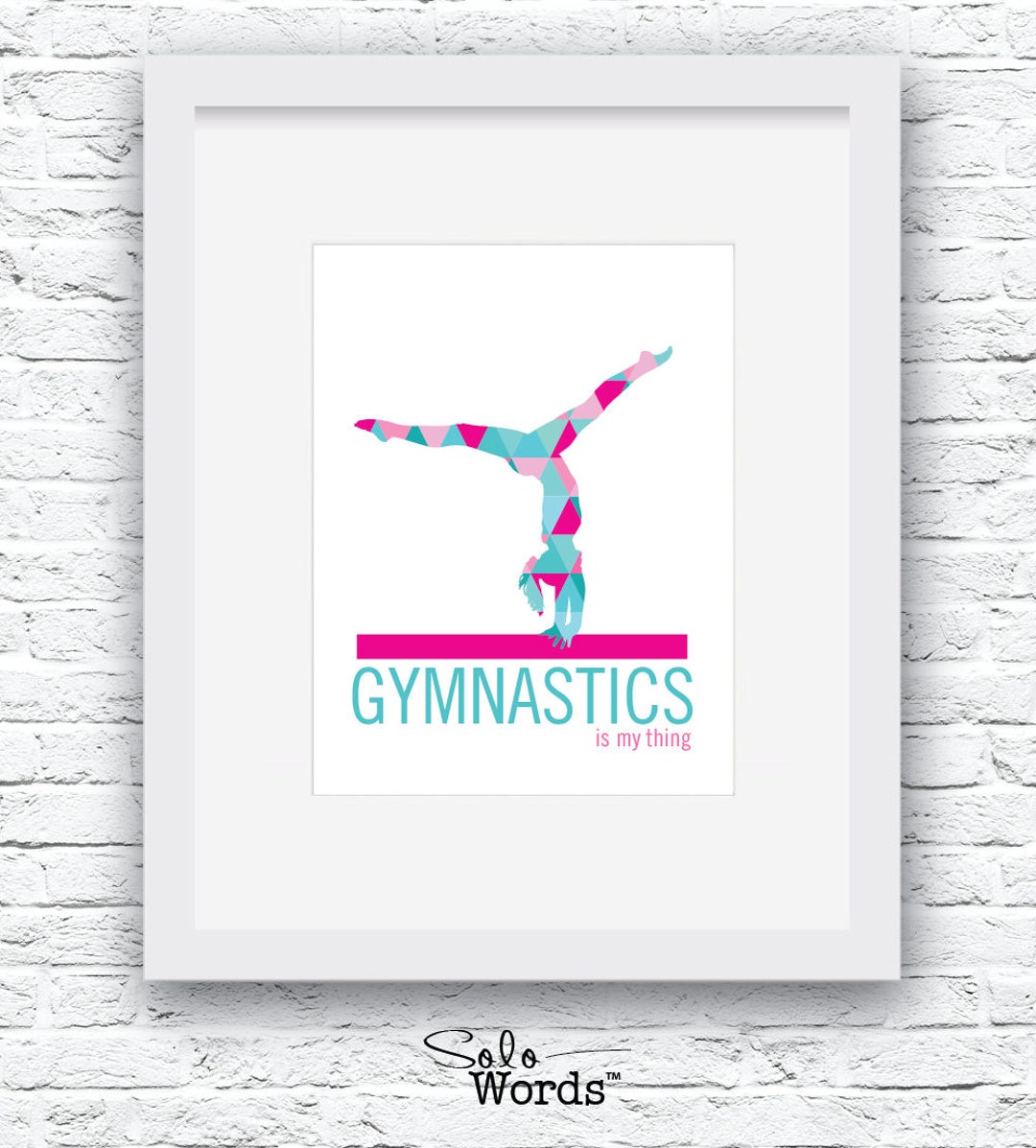 Gymnastics Digital Print, Gymnastics Print, Gymnastics, Gymnastics ...