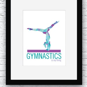 Gymnastics, Gymnastics Poster, Gymnastics Print, Gymnastics Art ...