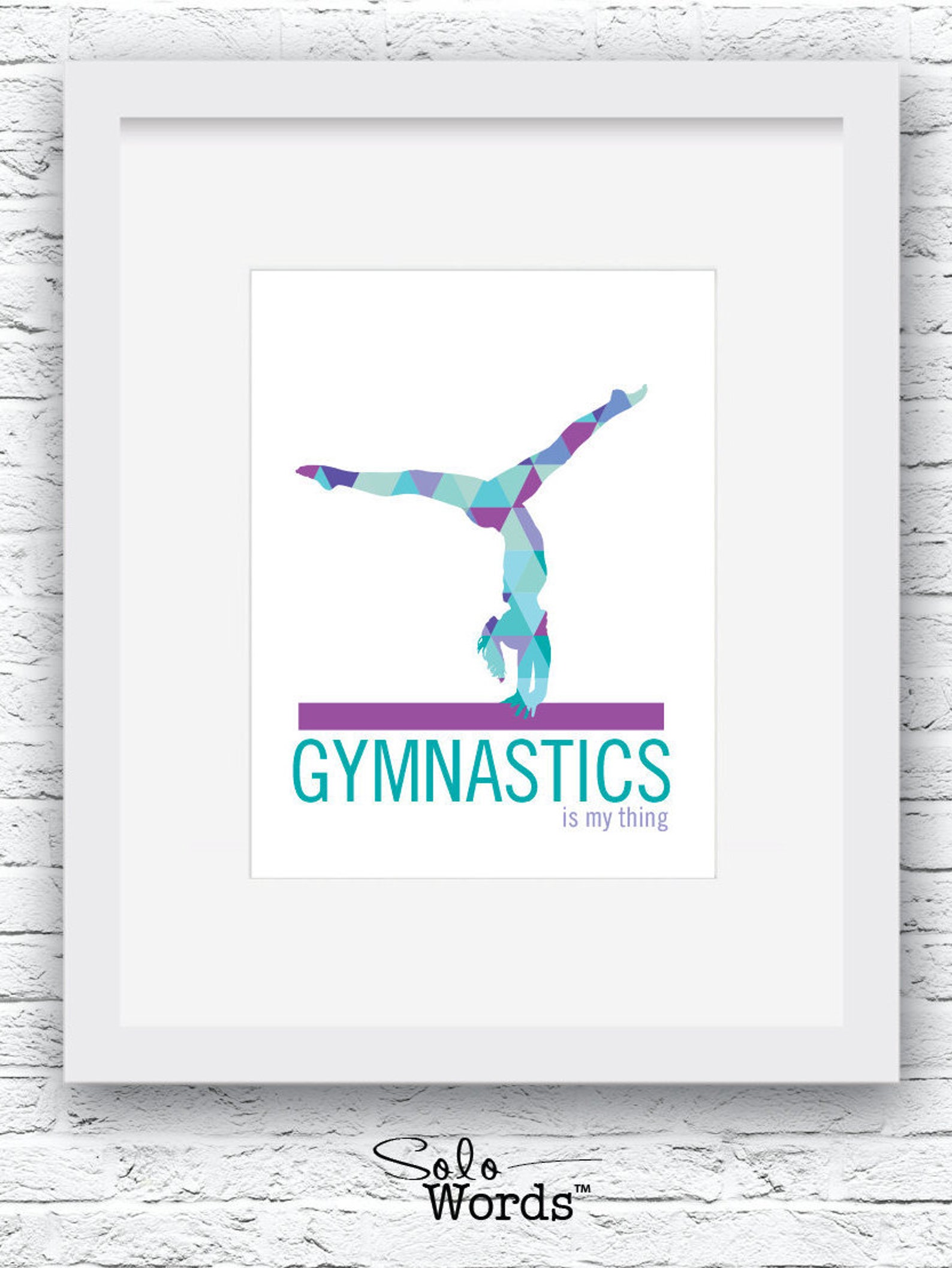 Gymnastics Gymnastics Poster Gymnastics Print Gymnastics - Etsy
