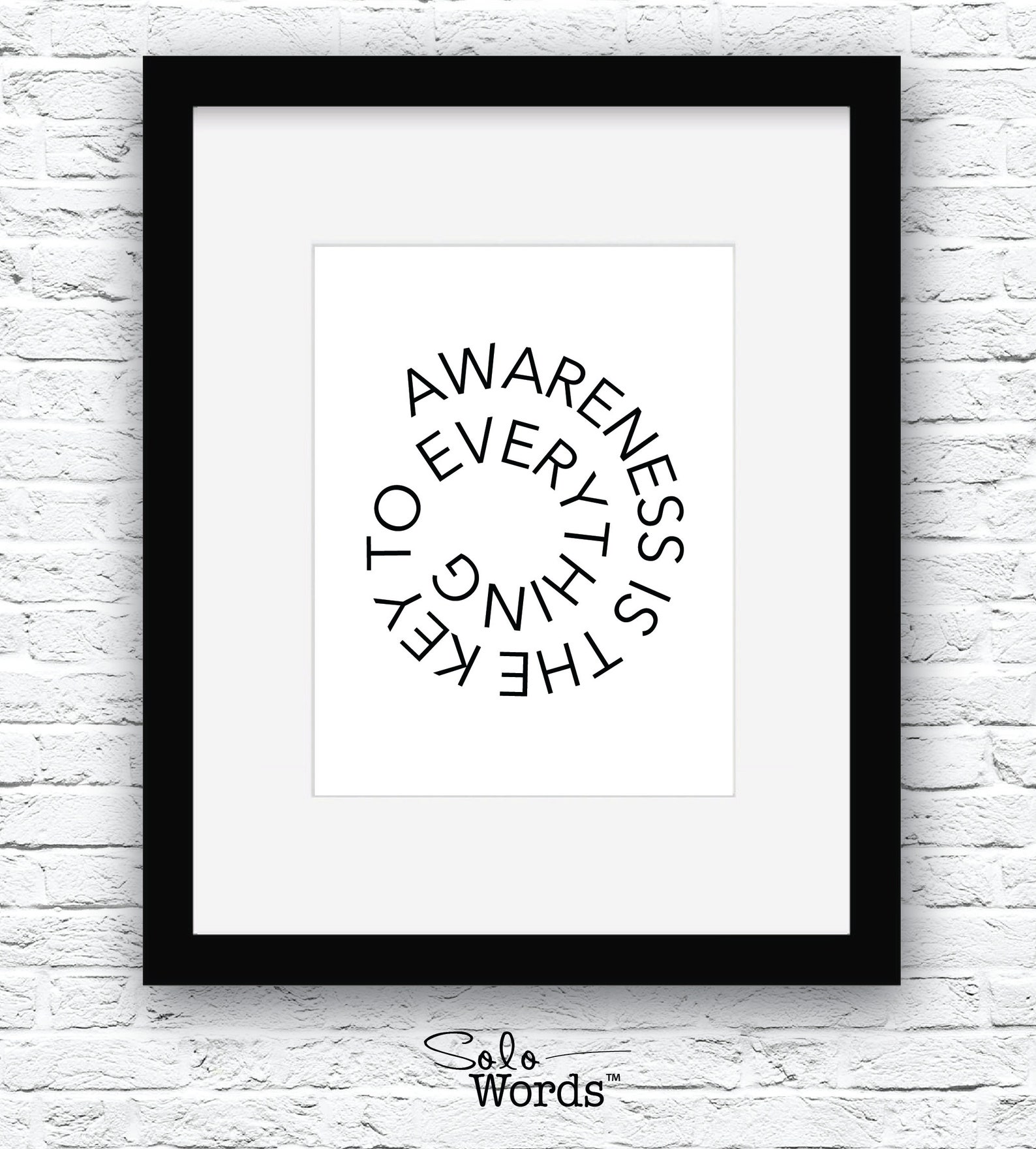 Awareness is the Key, Be Aware Poster, Awareness Printable, Awareness ...