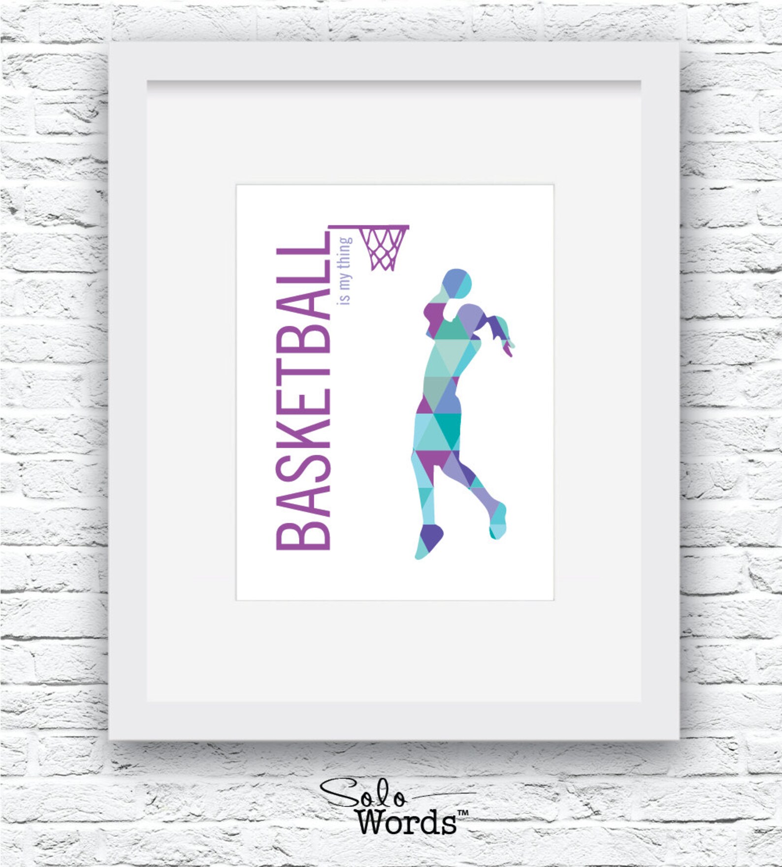 Girls Basketball Printable, Basketball Print, Basketball Wall Art ...